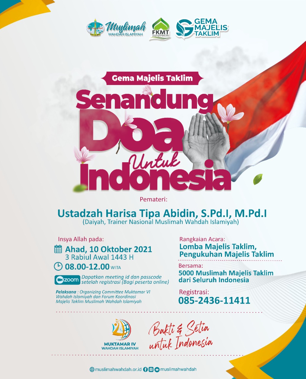 Senandung Doa Untuk Indonesia 5000 Peserta Majelis Taklim Siap Aminkan ...